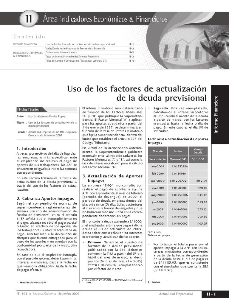 Cálculo de intereses moratorios por deuda previsional impaga utilizando ...