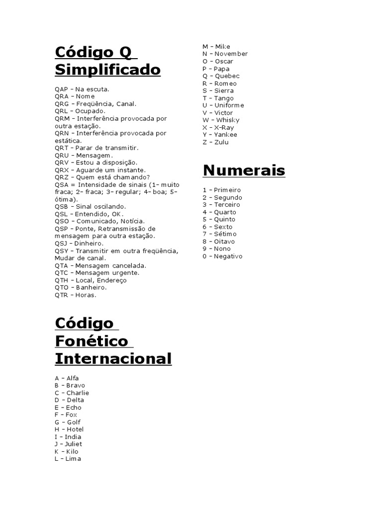 Código Q Simplificado