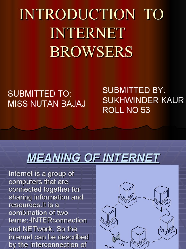 Introduction To Internet Browsers | PDF | World Wide Web | Internet & Web