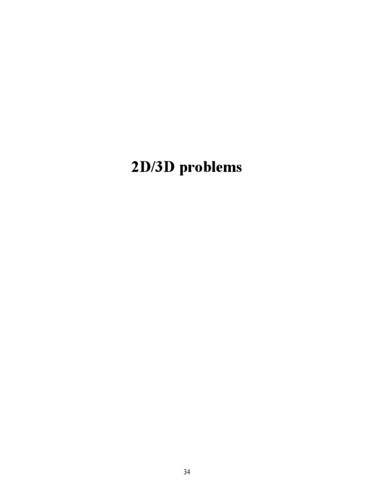 2D/3D Problems | PDF | Dialog Box | Menu (Computing)