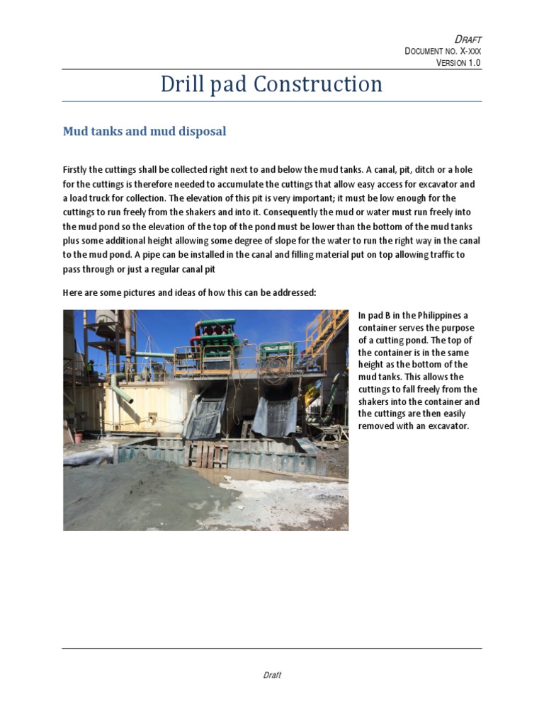 Drill Pad Construction | PDF | Basement | Drainage