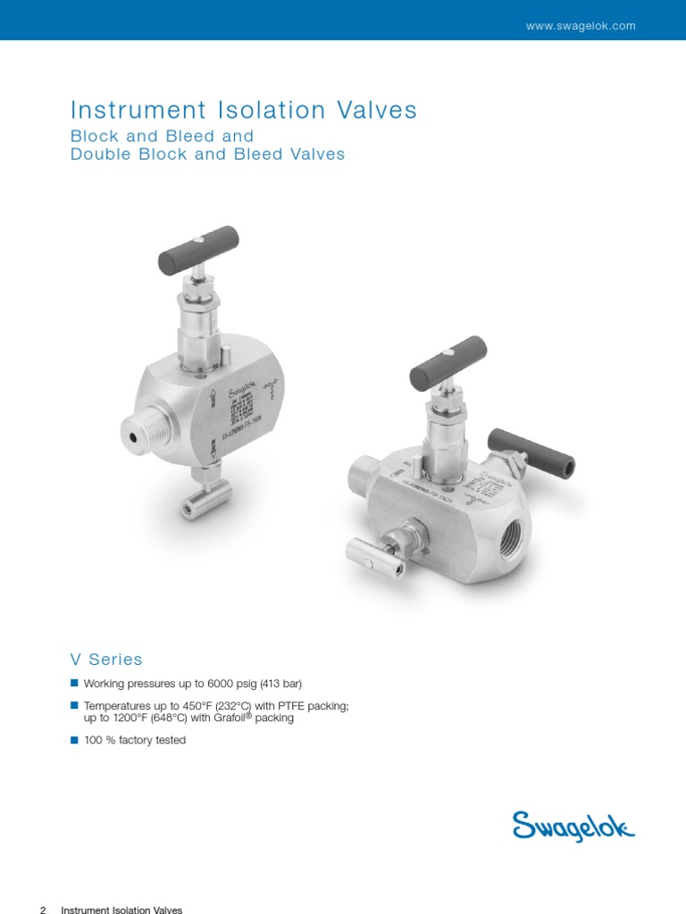 Double Block - Bleed Valves | PDF