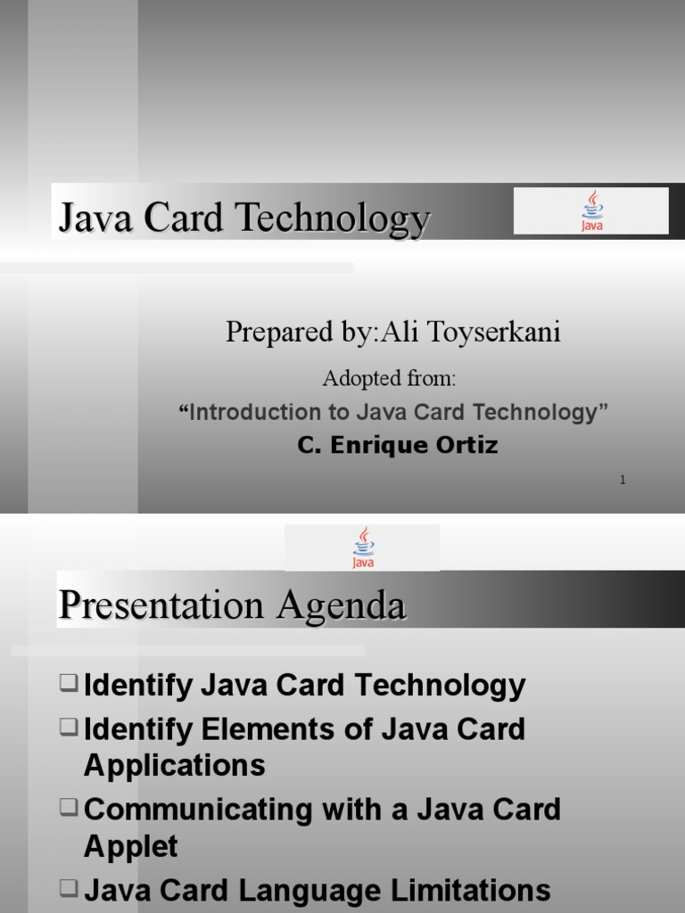 Java Card Technology | PDF | Smart Card | Java (Programming Language)