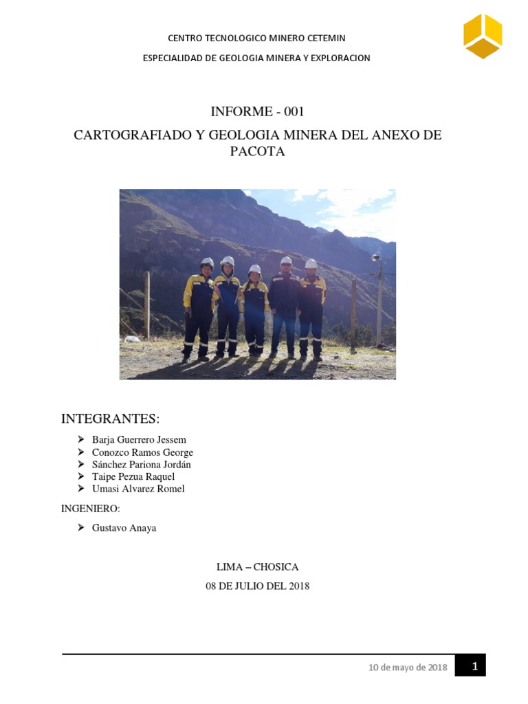 01 Mapa Geológico Del Peru Con Operaciones | PDF | Minería | Minerales