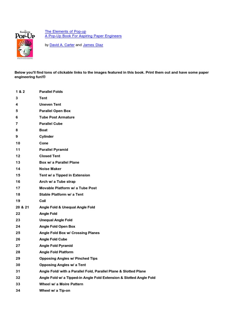 The Elements of Pop Up PDF | PDF