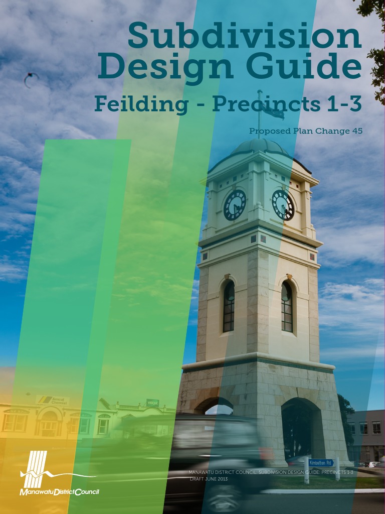 4 Subdivision Design Guide Feilding - Precincts 1-3 | PDF | Stormwater ...