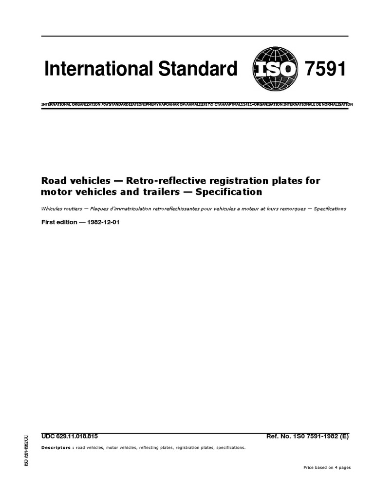 ISO 7591 | International Organization For Standardization | Applied And Interdisciplinary Physics