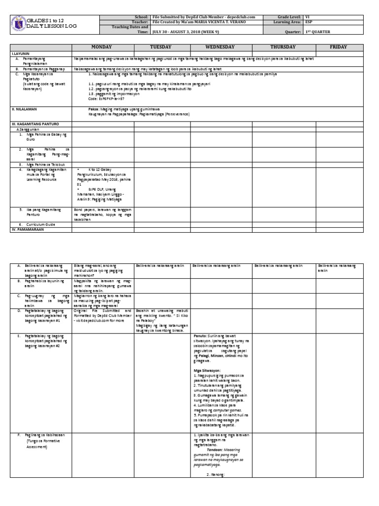DLL Math6 q2 Week 1 | PDF