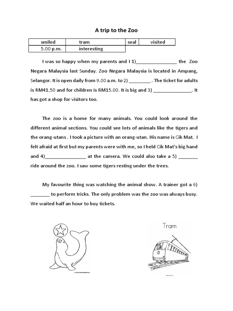 A Trip To The Zoo For Beginner Essay | PDF