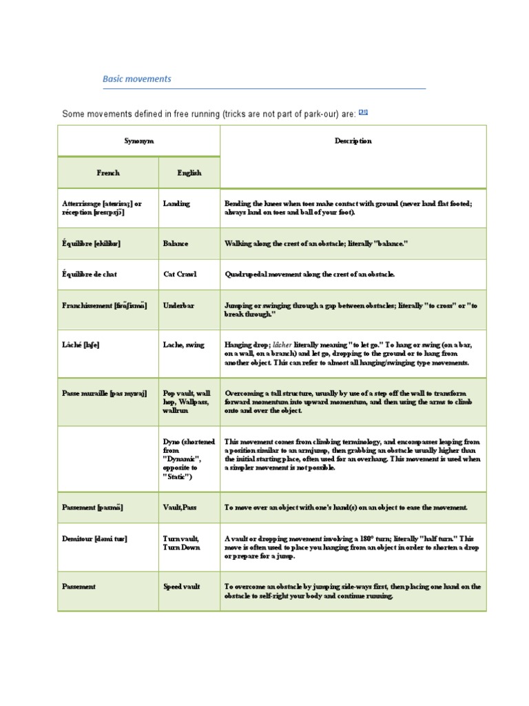 Basics of Free-Running | PDF