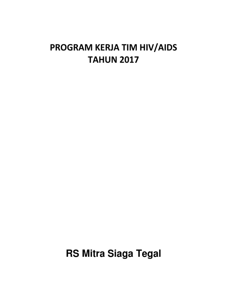 Program Kerja Tim Hiv | PDF