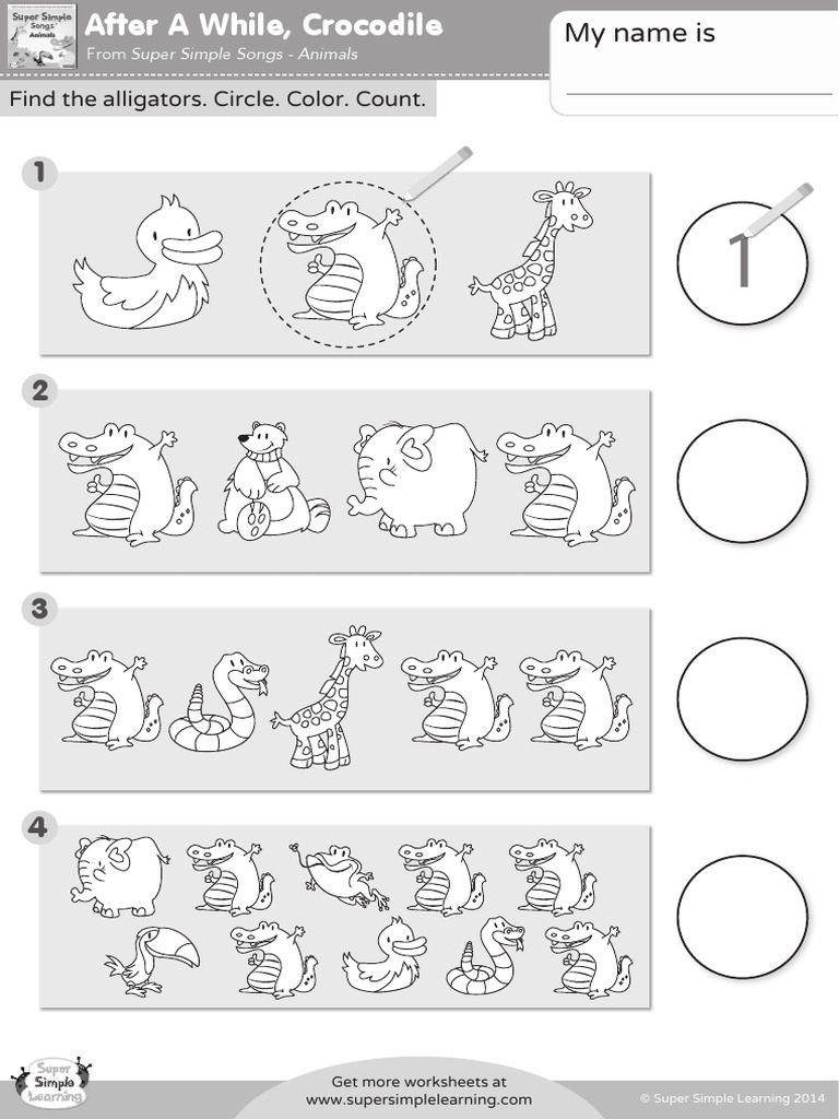 Alligator Activity Worksheet | PDF