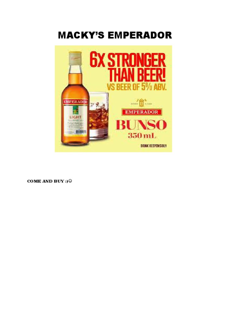 Macky's Emperador Rum Store | PDF