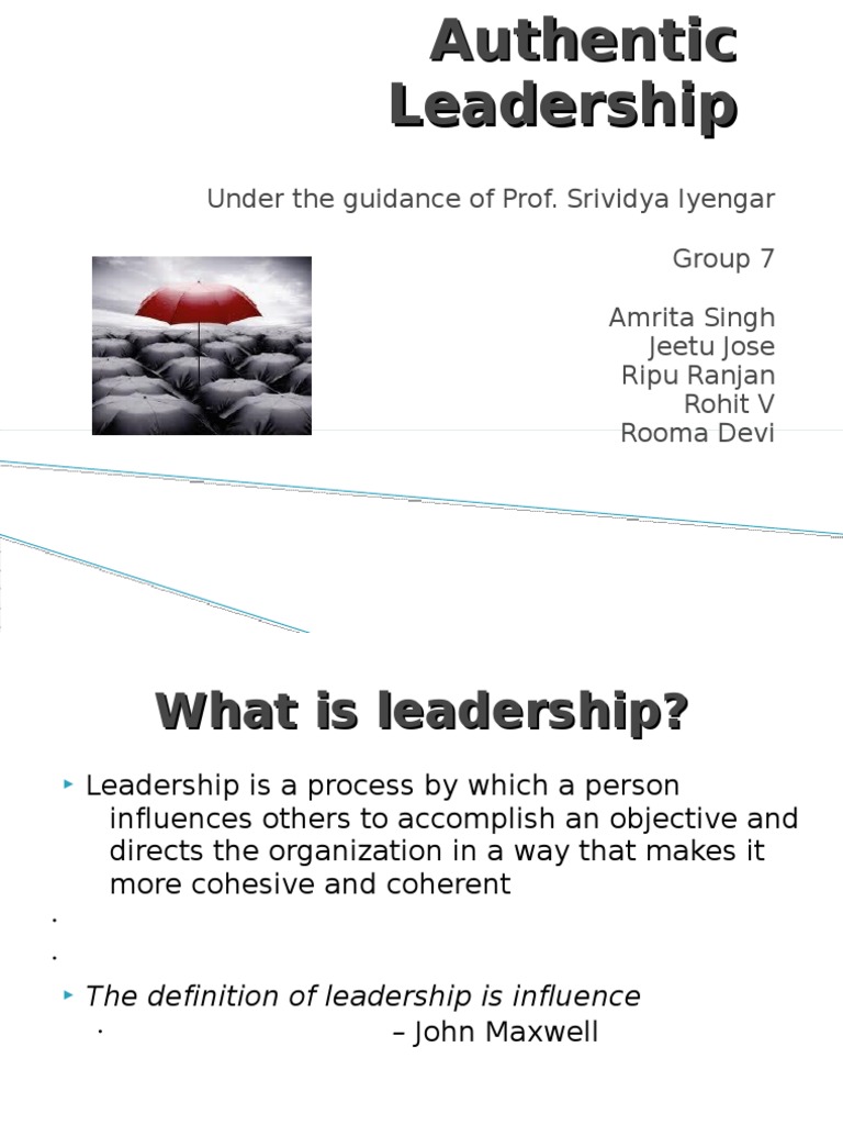 Authentic Leadership | PDF | Leadership | Motivation