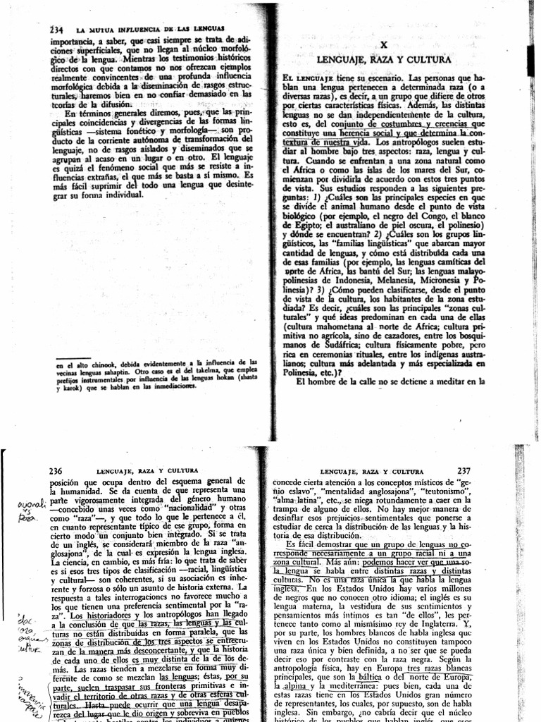 Sapir E. (1974) - El Lenguaje - Lenguaje, Raza y Cultura | PDF | Celtas ...