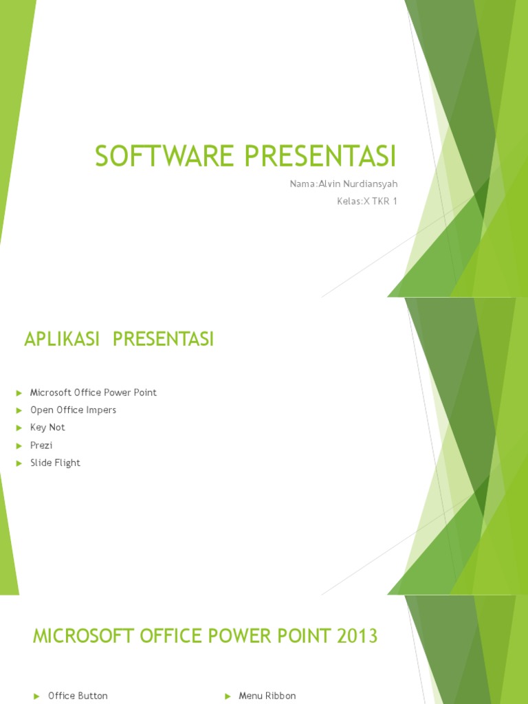 Software Presentasi dan PowerPoint 2013 | PDF