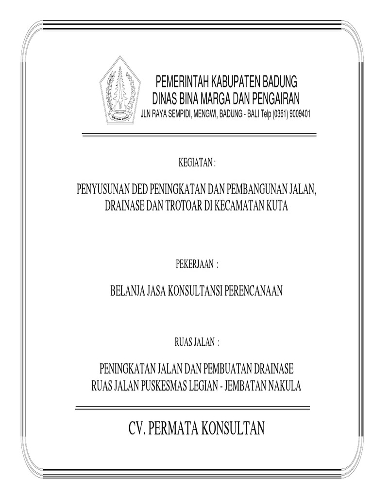 Gambar Tender Proyek Jalan | PDF