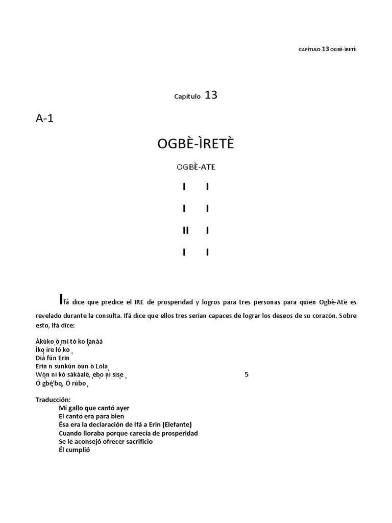 Ogbè-Ate | PDF | Religión y creencia | Naturaleza