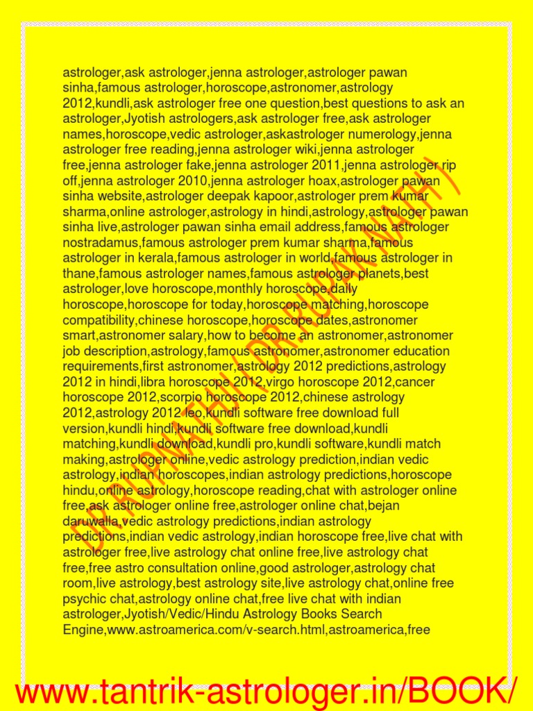 1625 PDF | PDF | Hindu Astrology | Astrological Sign