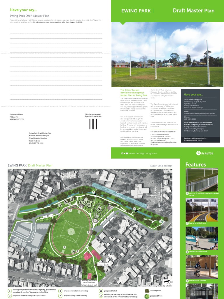 Ewing Park Draft Master Plan | PDF | Parks | Trail