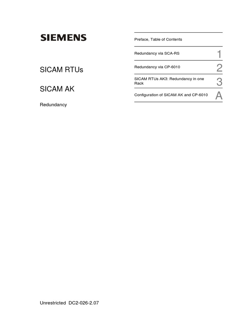 BHB Red Sicam Ak Eng | PDF | Central Processing Unit | Parameter (Computer Programming)
