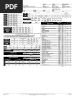 Vampire Revised Quickstart Sheet | PDF
