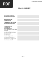 Fisa Obiectivului - Model | PDF
