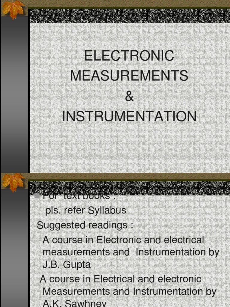 An Introduction to Electronic Measurements and Instrumentation ...