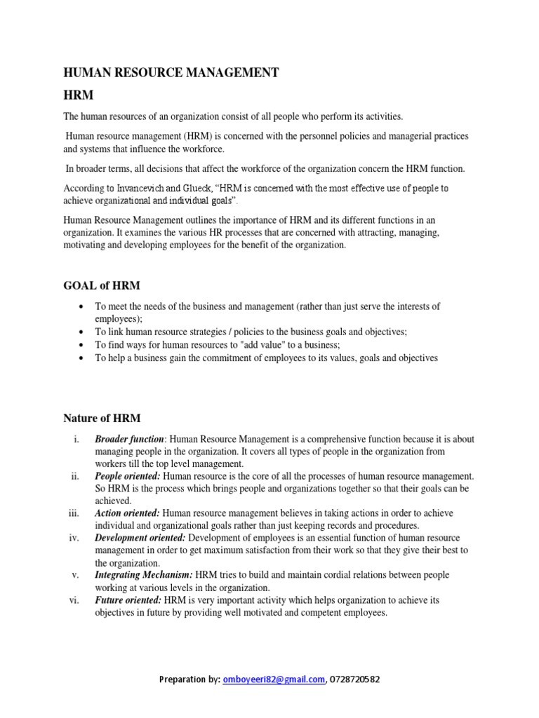 Human Resource | PDF | Performance Appraisal | Human Resource Management