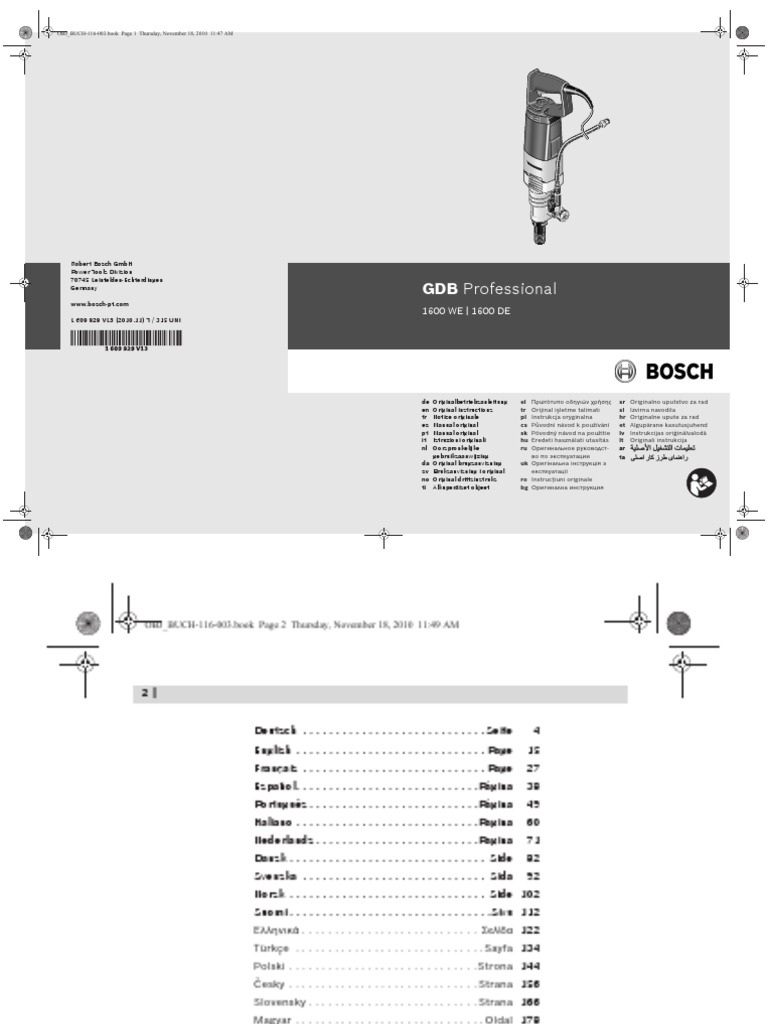 GDB 1600 We Manual 79972 | PDF