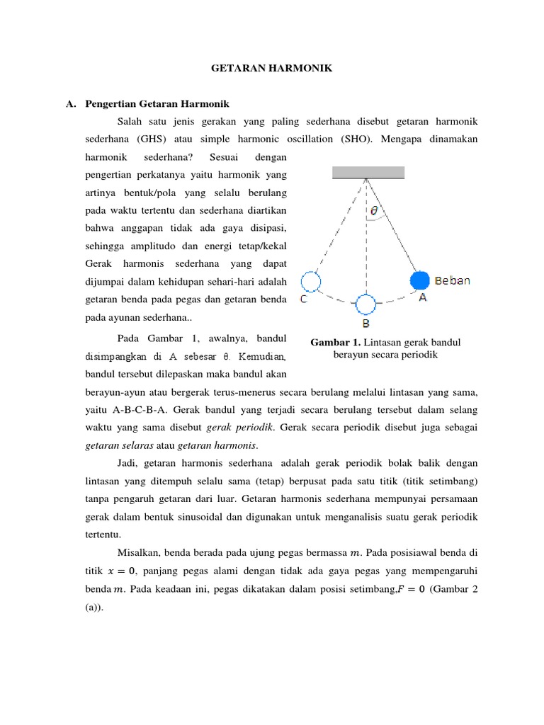 Materi Getaran Harmonis | PDF