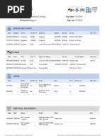 Schedule of Stay Itinerary Template Free Word | PDF | Leisure | Business