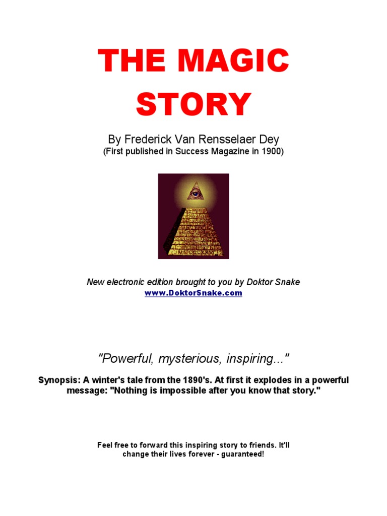 The Magic Story: by Frederick Van Rensselaer Dey | PDF