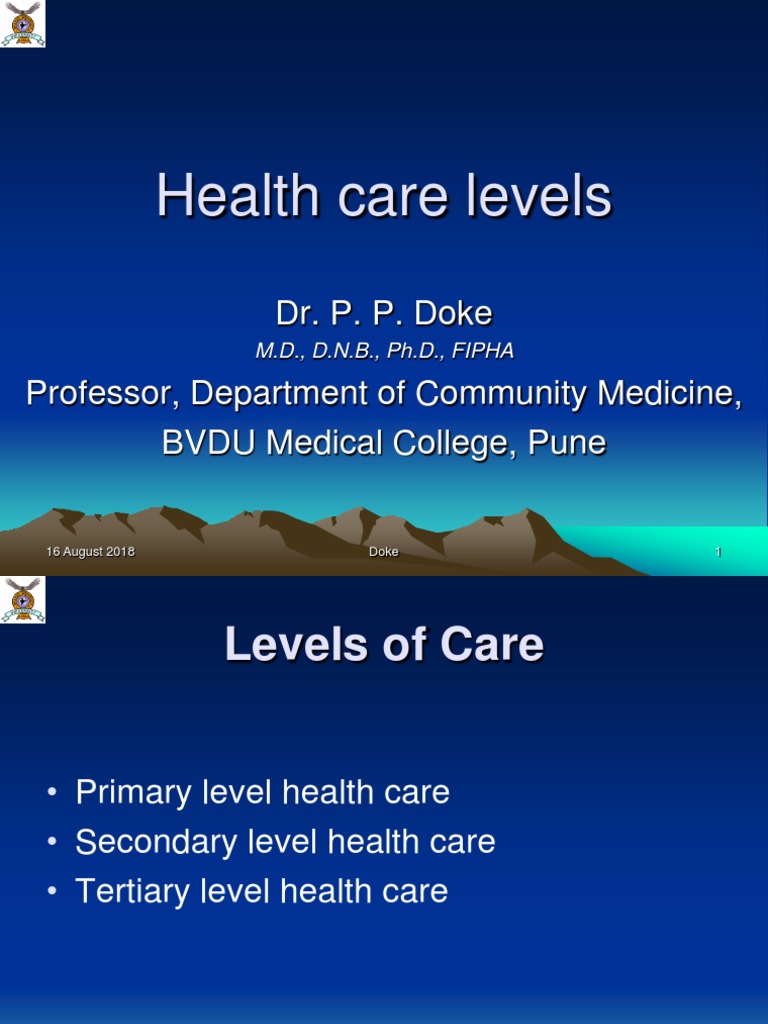 Health Care Levels | PDF | Health Care | Preventive Healthcare