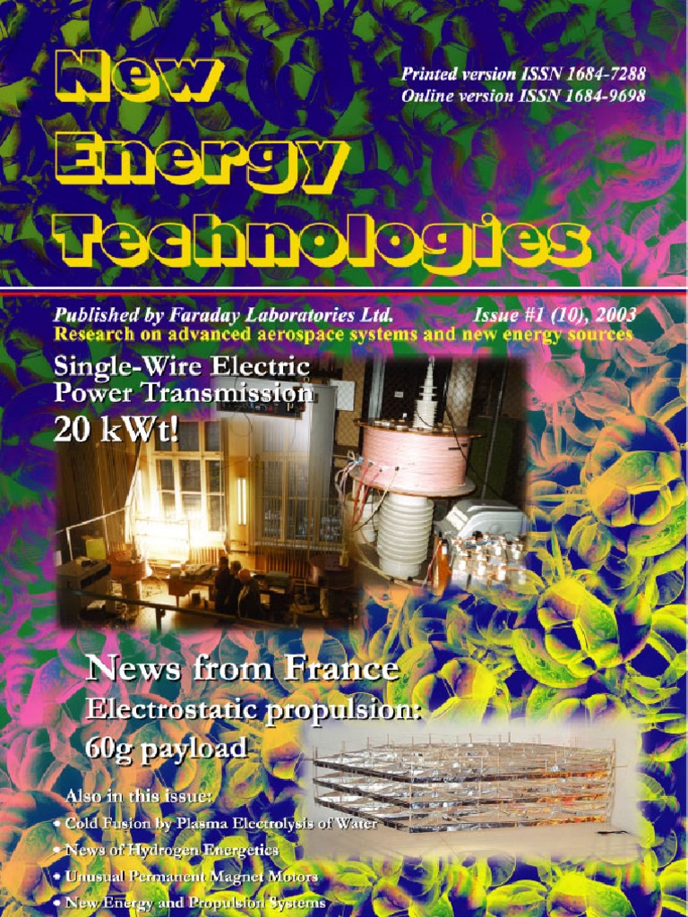 New Energy Technologies Issue 10 | PDF | Atoms | Electron