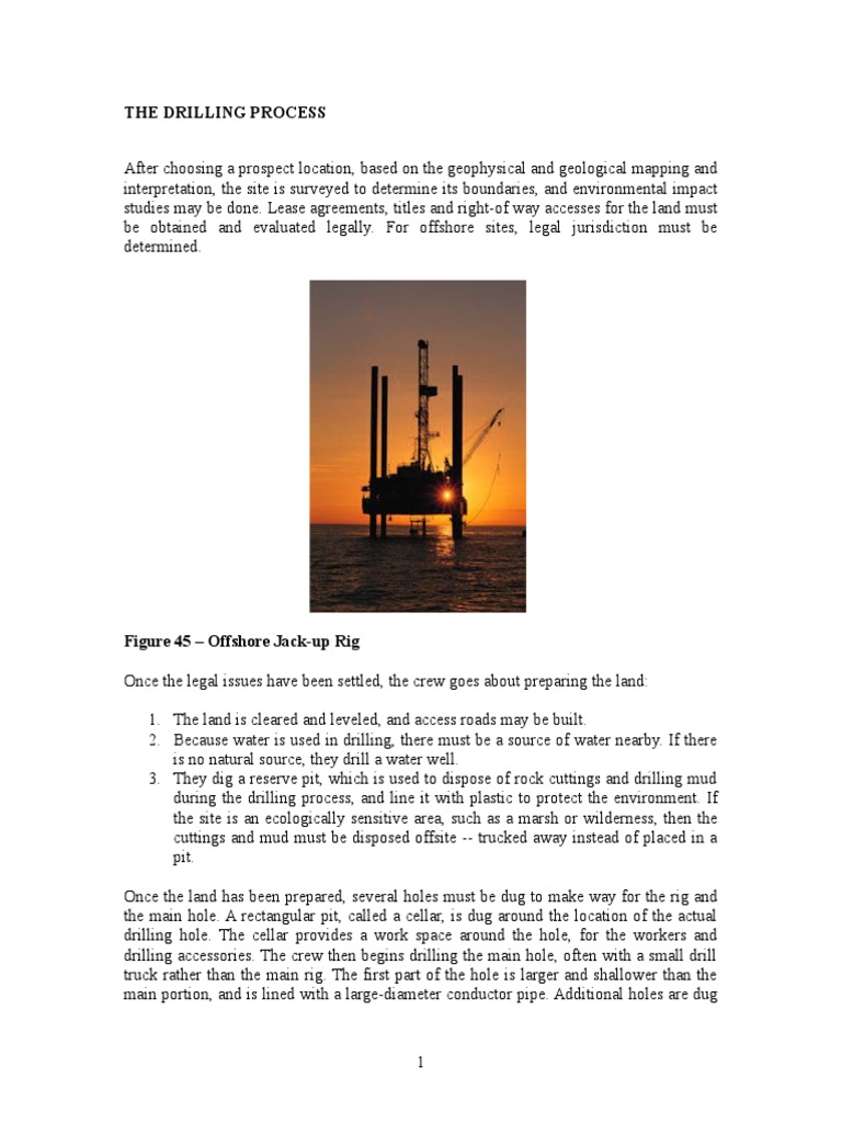 Driling Process | PDF | Casing (Borehole) | Blowout (Well Drilling)