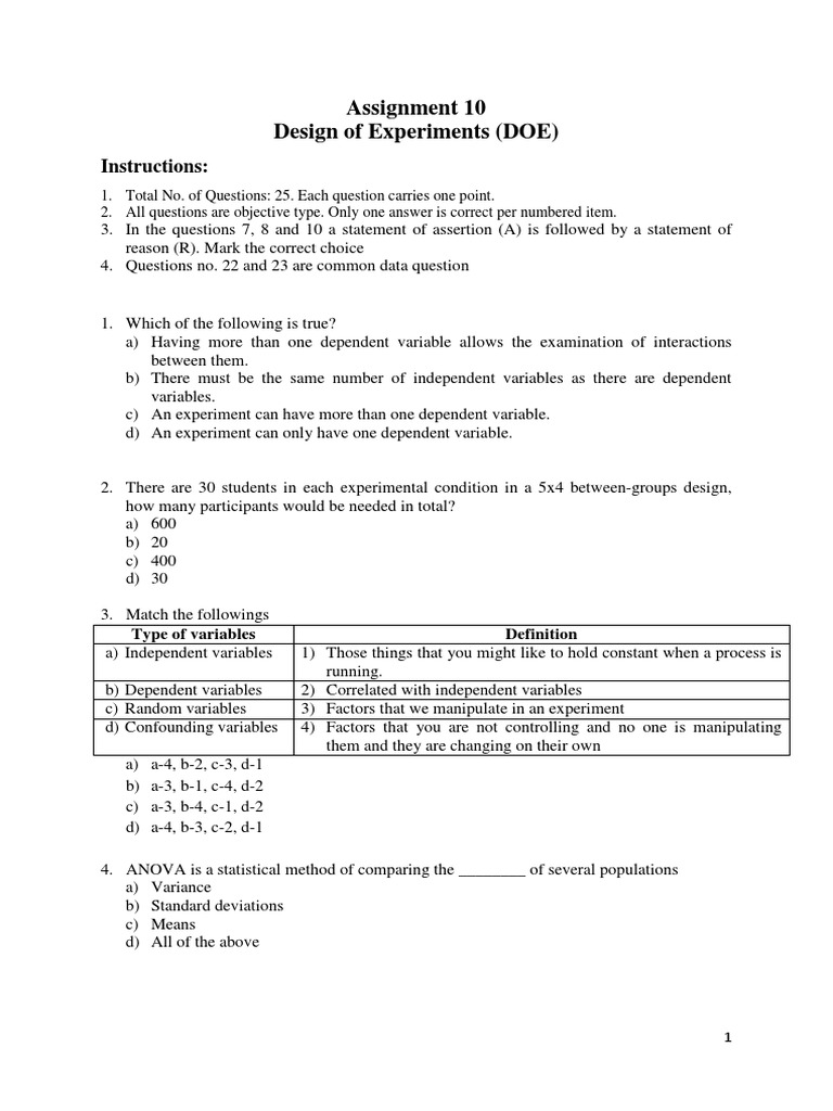 Doe | PDF | Experiment | Analysis Of Variance