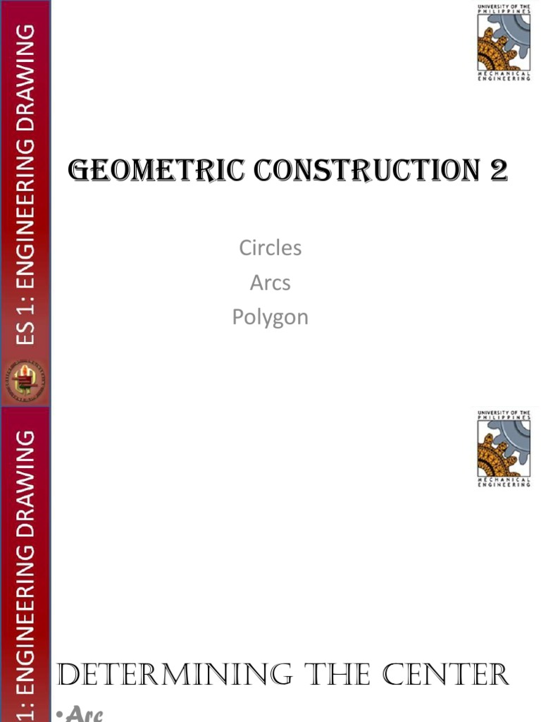 Geometric Construction (Arcs, Circles, Polygons) PDF | PDF | Circle ...