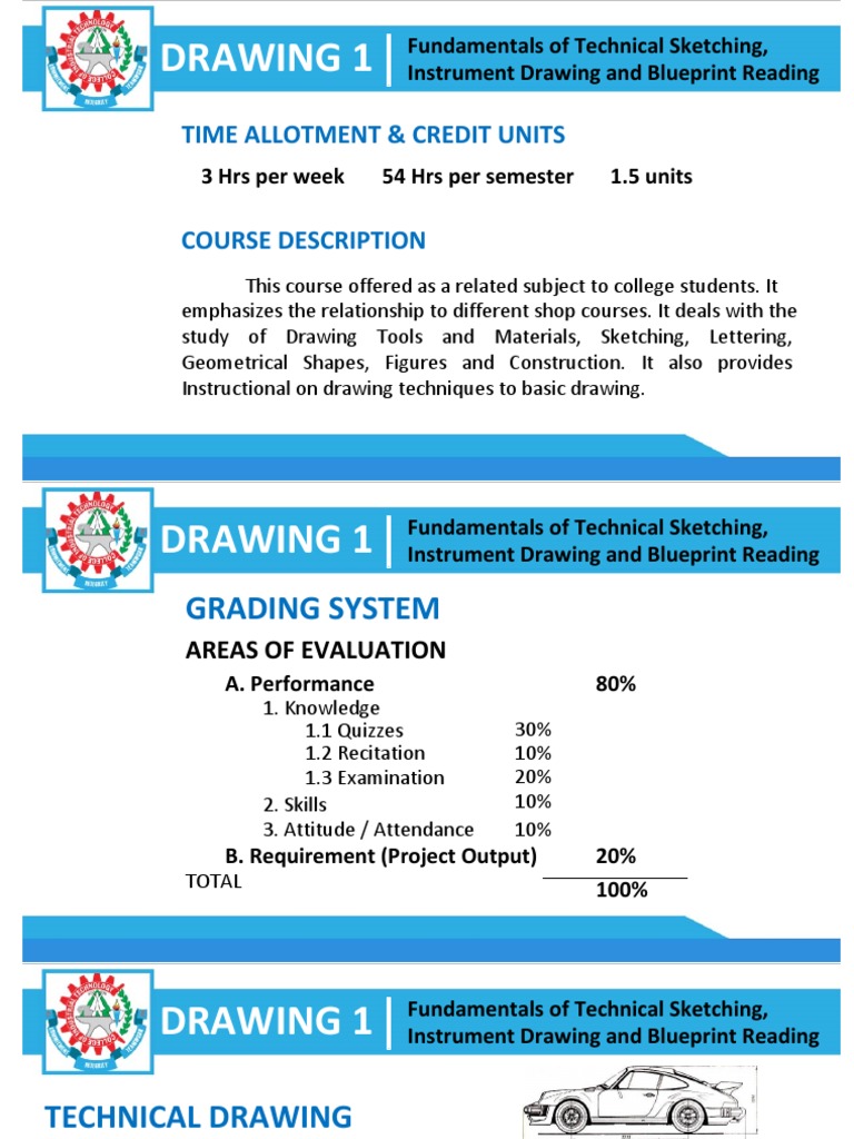 Introduction of Technical Drawing (Automotive Major) | PDF | Technical ...