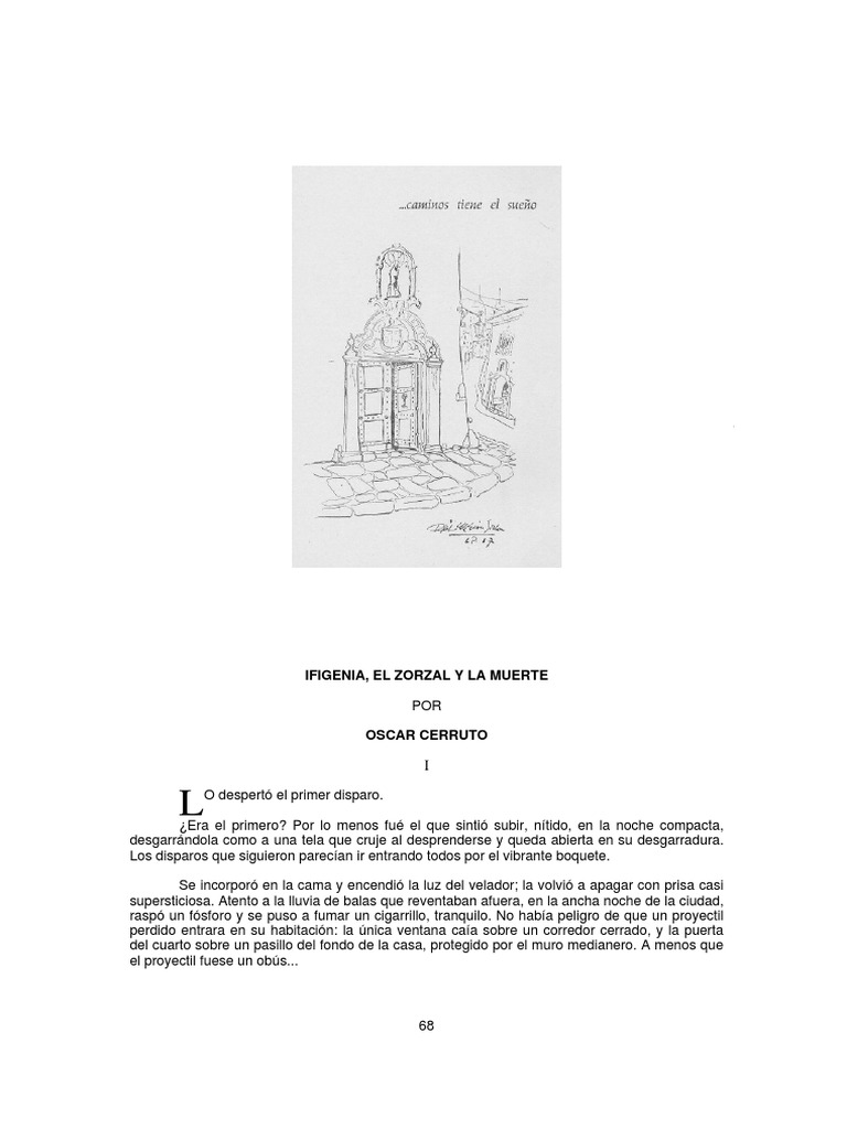 OSCAR CERRUTO Ifigenia, El Zorzal y La Muerte | PDF | Naturaleza
