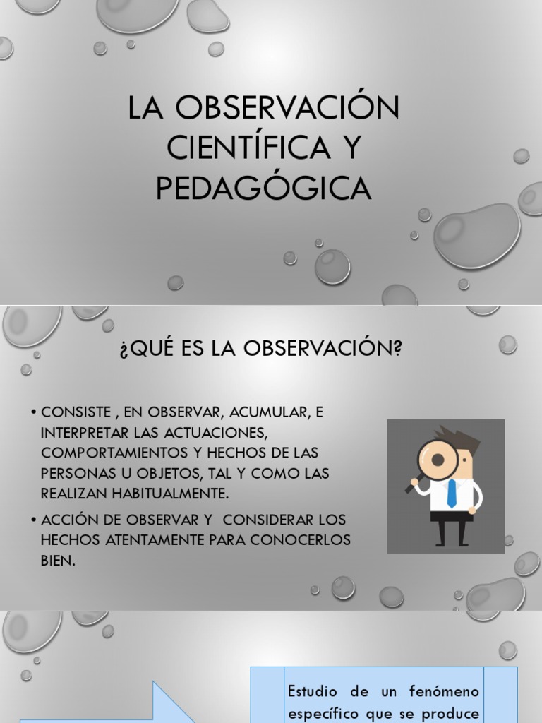 La observación científica: claves para entender un método pedagógico ...