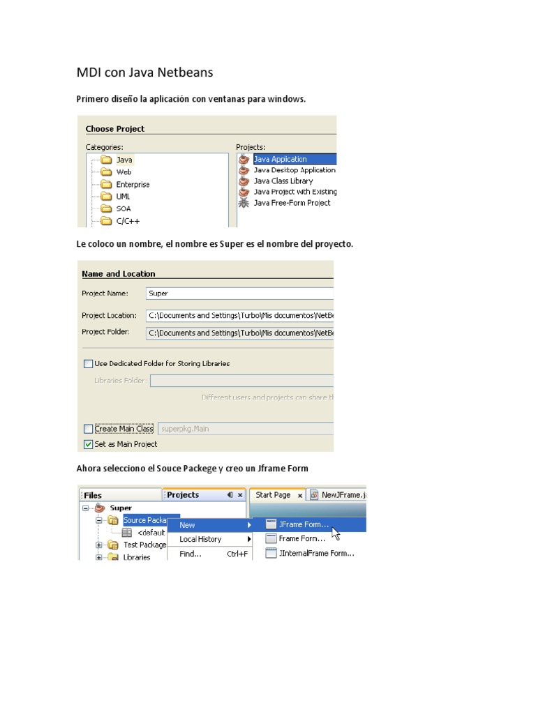 MDI Con Java Netbeans | PDF