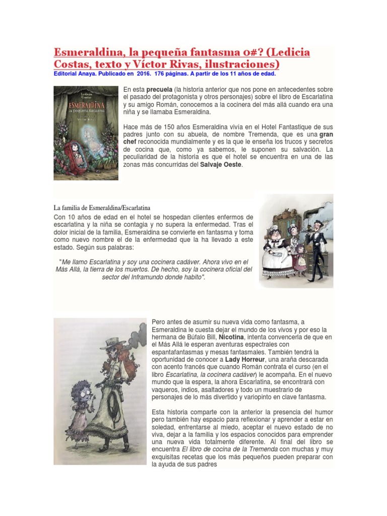 Esmeraldina: La cocinera fantasma | PDF | Fantasmas | Ocio