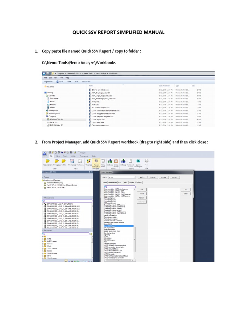 Manual Quick Report | PDF