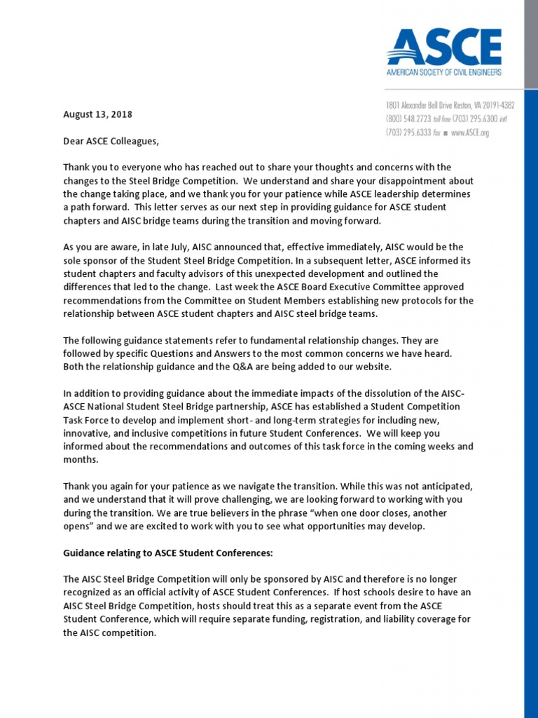 Steel Bridge Letter and Guidelines | Download Free PDF | Fundraising ...