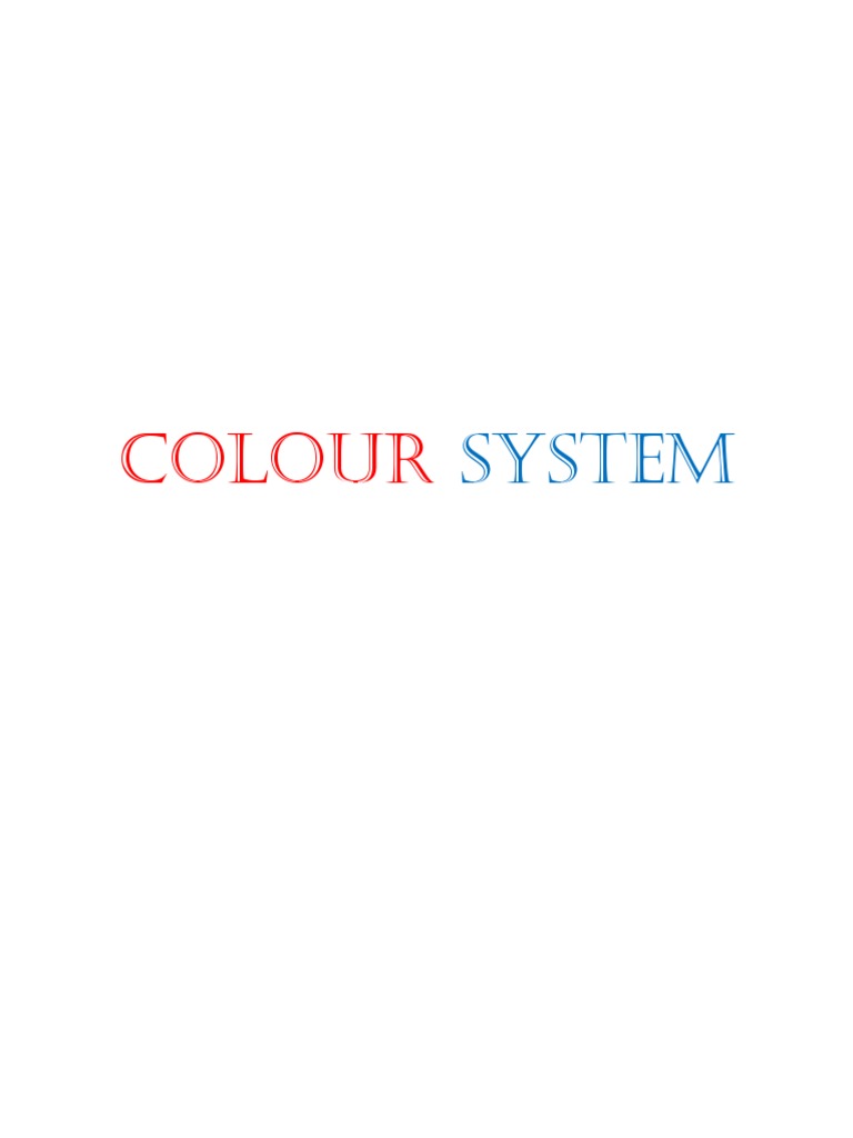 Colour System | PDF