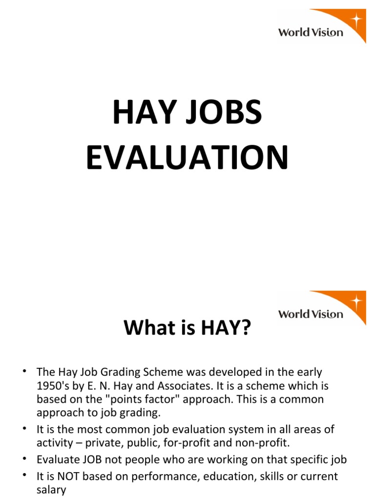 Hay Jobs Evaluation | PDF | Evaluation | Cognition