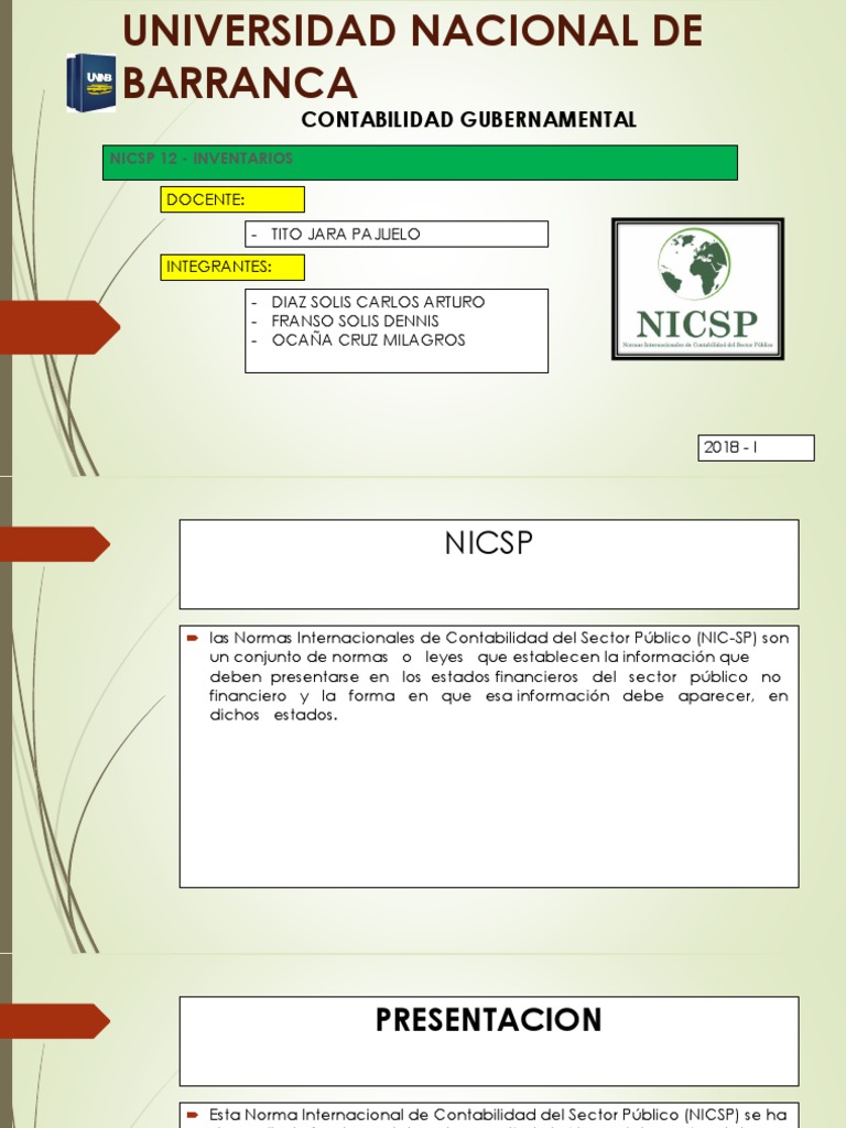 NICSP - 12 INVENTARIOS DIAPO.pptx | normas internacionales de ...