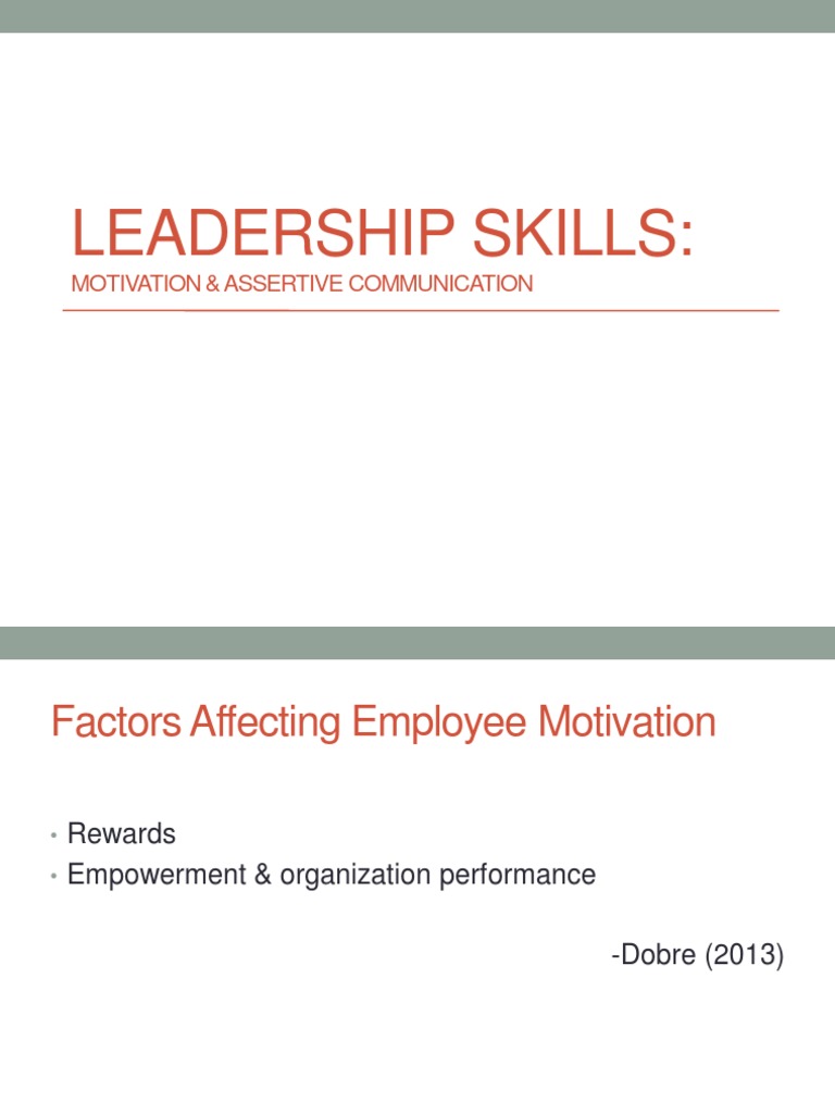 3 - Leadership Skills | PDF | Nonverbal Communication | Anger