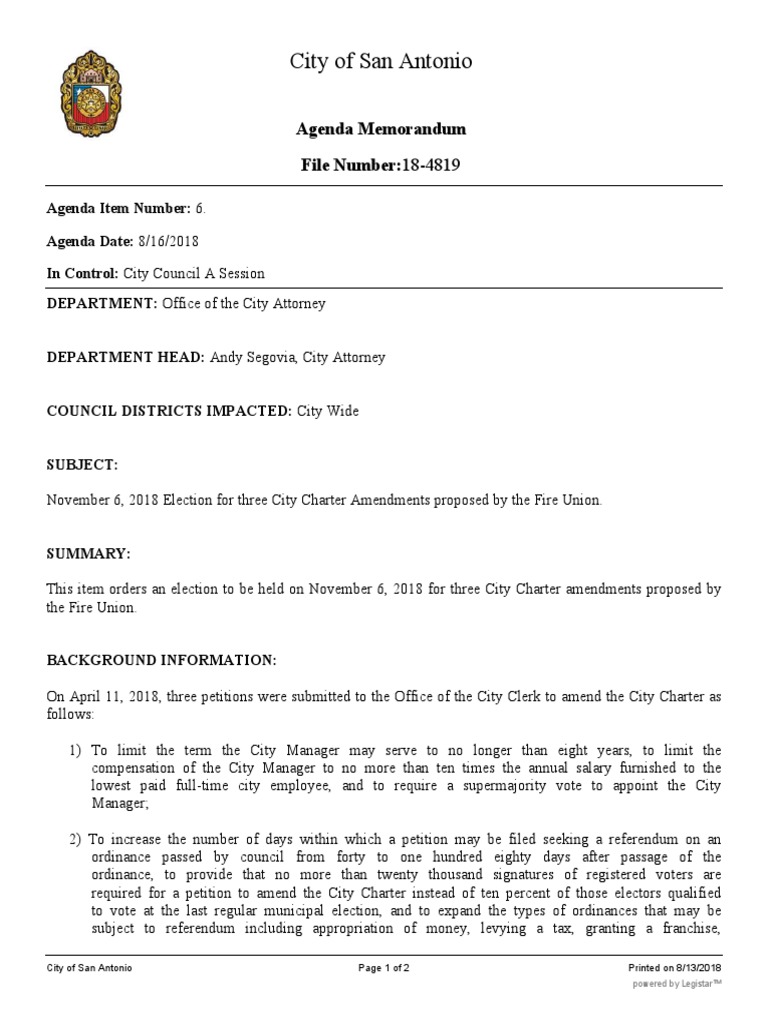 Agenda Memo | PDF | Early Voting | Voting